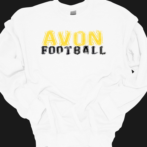 AVON FOOTBALL VARSITY FADED CREWNECK – Stomislis Customs